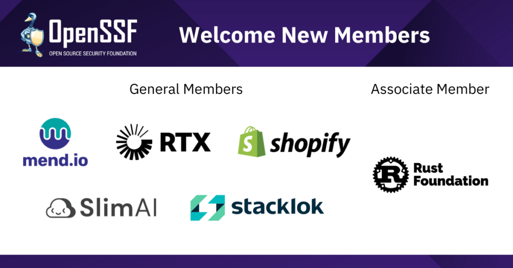 OpenSSF Welcomes New Members in Support of Securing Open Source Software – Open Source Security ...
