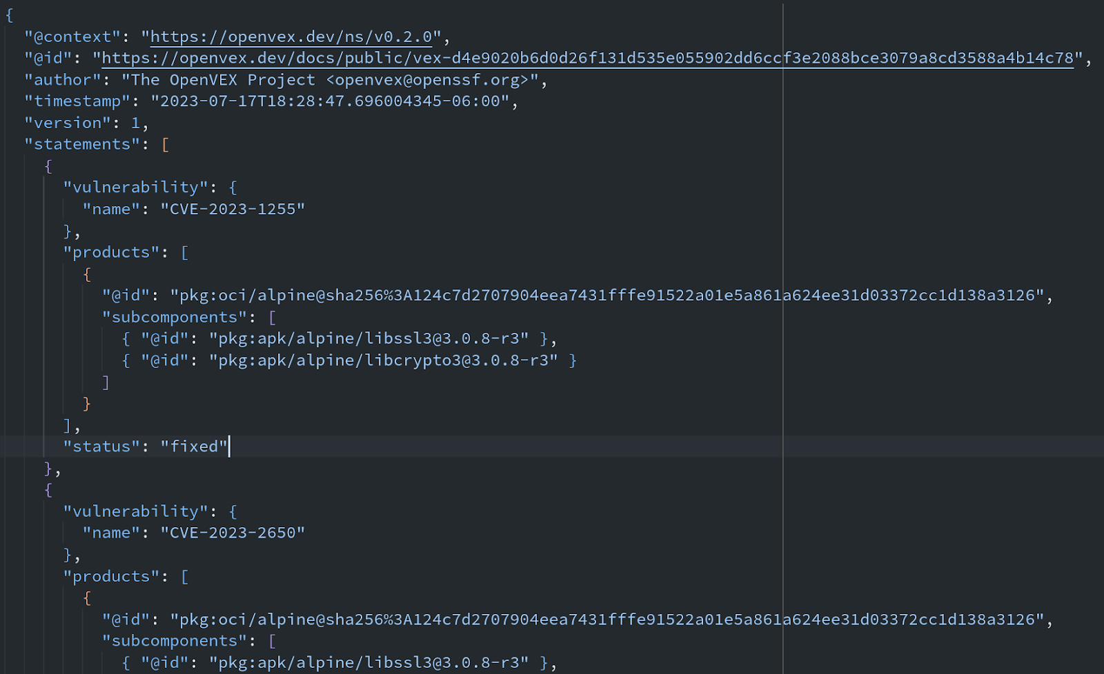 VDR, VEX, OpenVEX and CSAF – Open Source Security Foundation