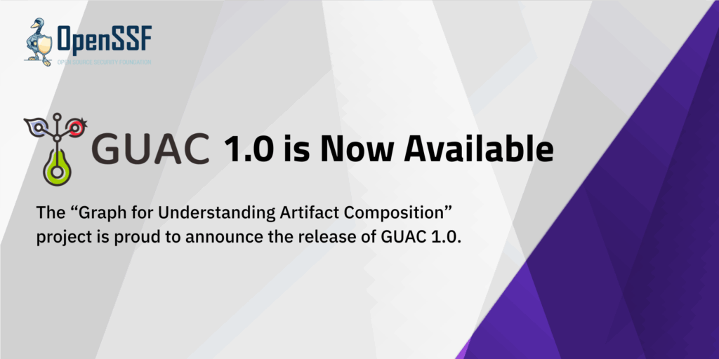 GUAC 1.0 is Now Available – Open Source Security Foundation